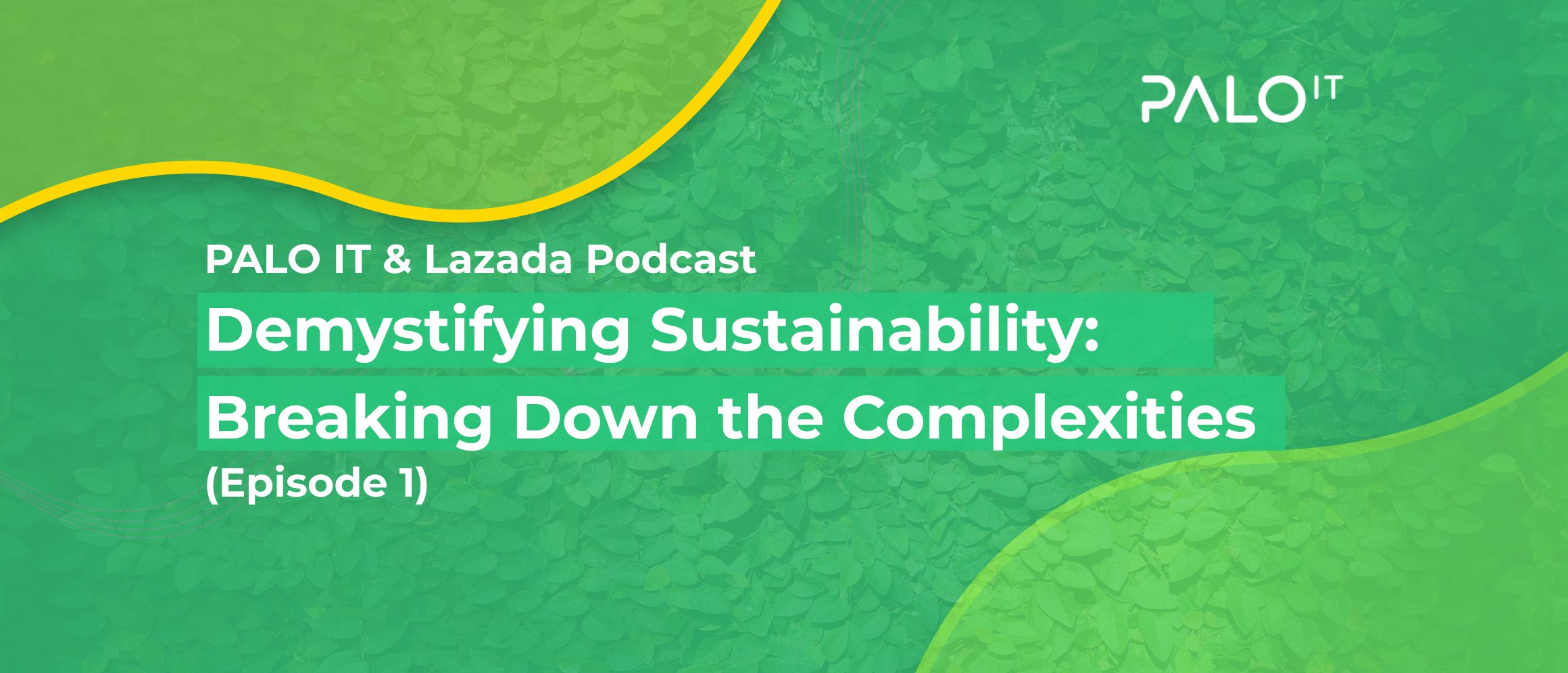 PALO IT & Lazada Podcast - Demystifying Sustainability: Breaking Down the Complexities (Episode 1)